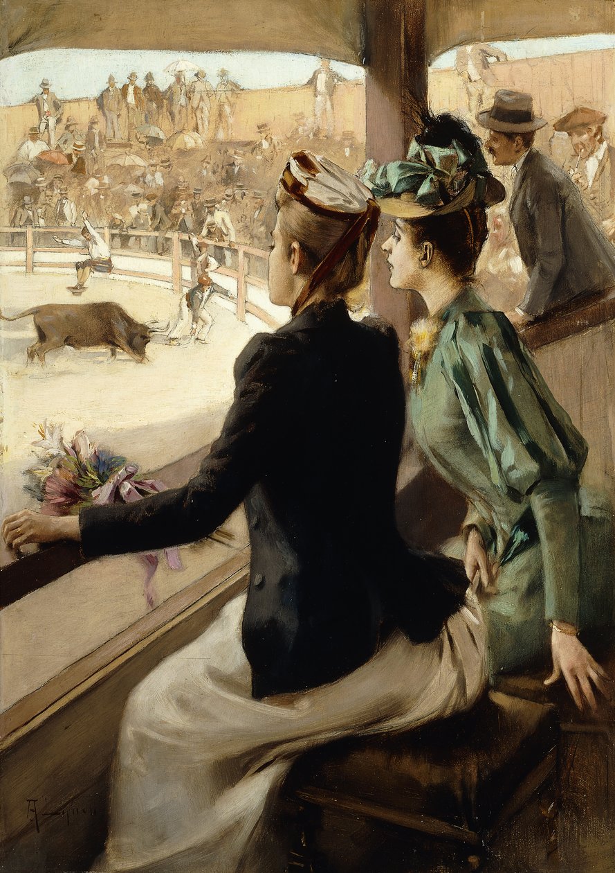 At The Bullfight by Albert Lynch: Buy fine art print