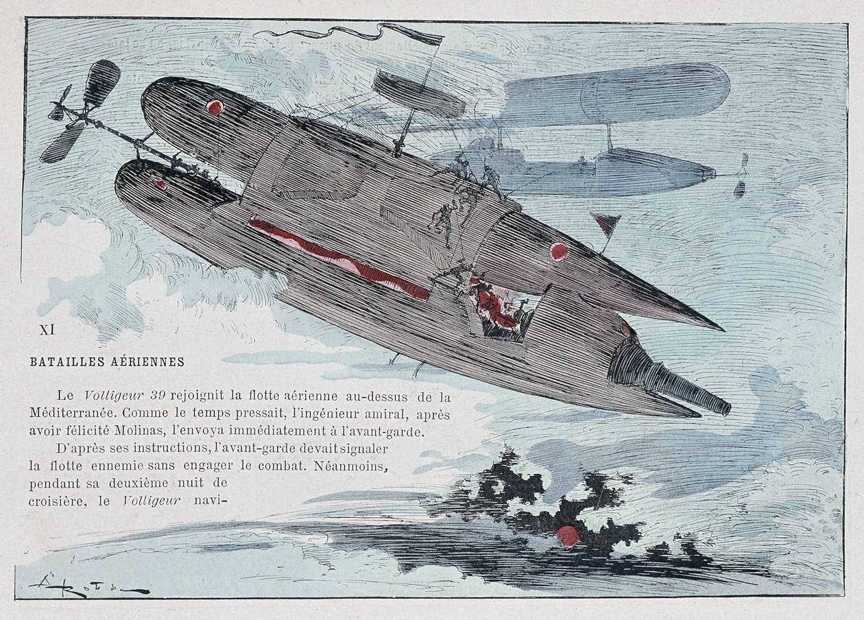 An Airship: The Voltigeur 39 - in 'The War in the Twentieth Century' by ...