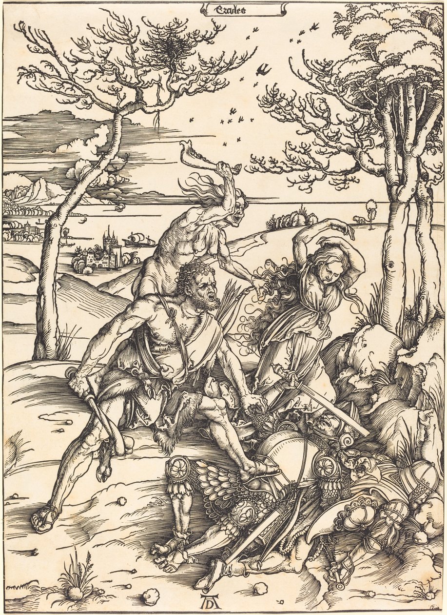 Hercules Conquering Cacus ("Ercules") by Albrecht Dürer