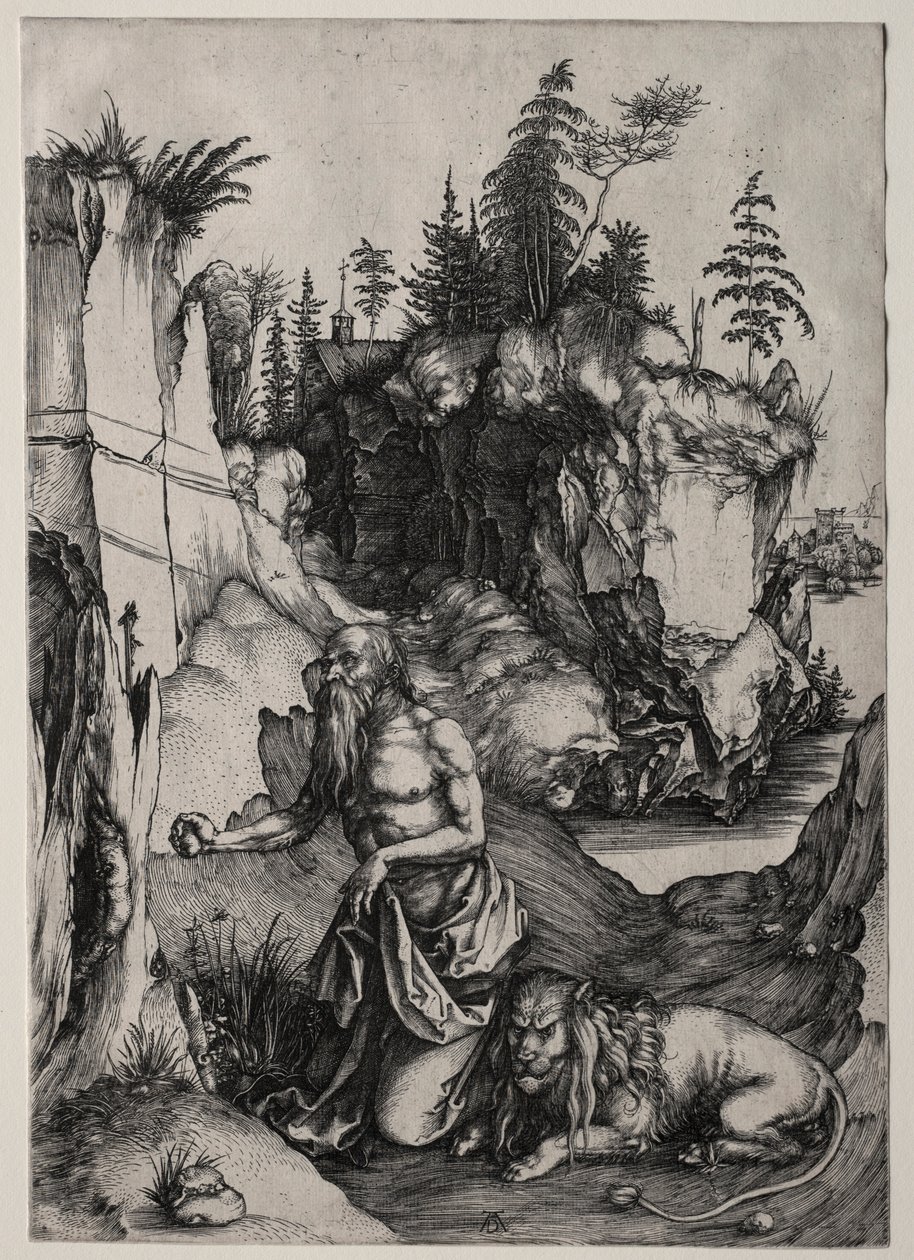 St. Jerome in Penitence by Albrecht Dürer: Fine art print