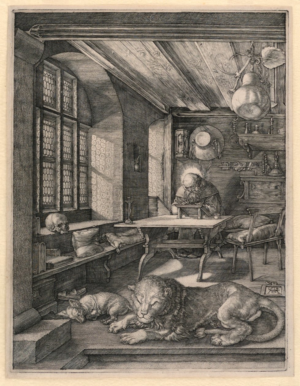 St. Jerome in his Study by Albrecht Dürer: Fine art print