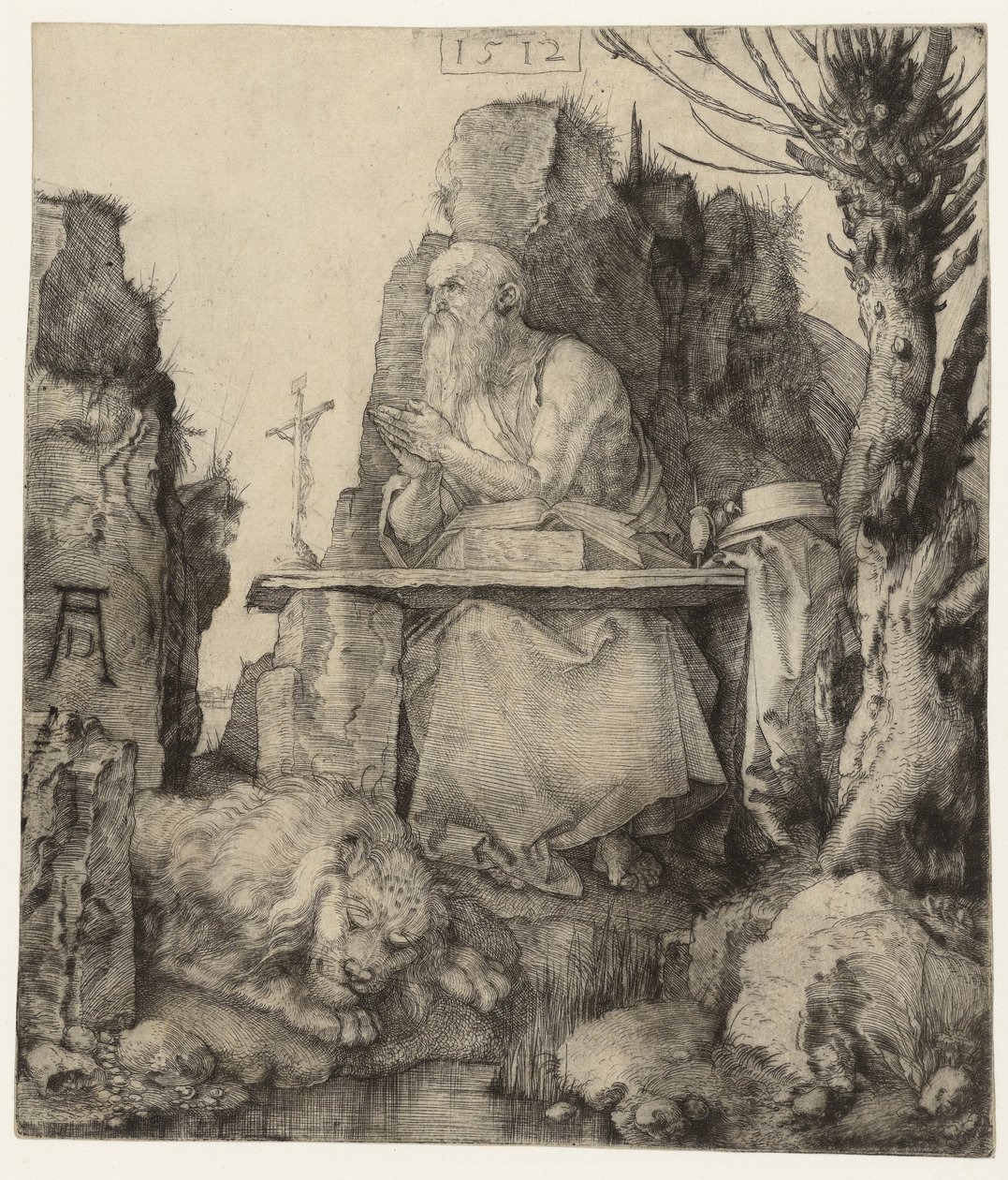 Saint Jerome in the Wilderness by Albrecht Dürer
