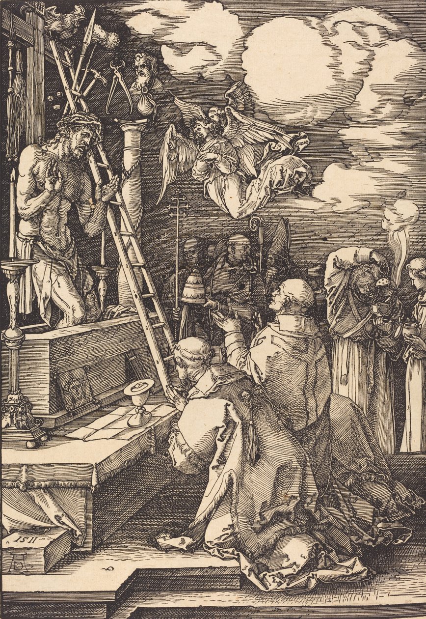 The Mass of Saint Gregory by Albrecht Dürer: Fine art print