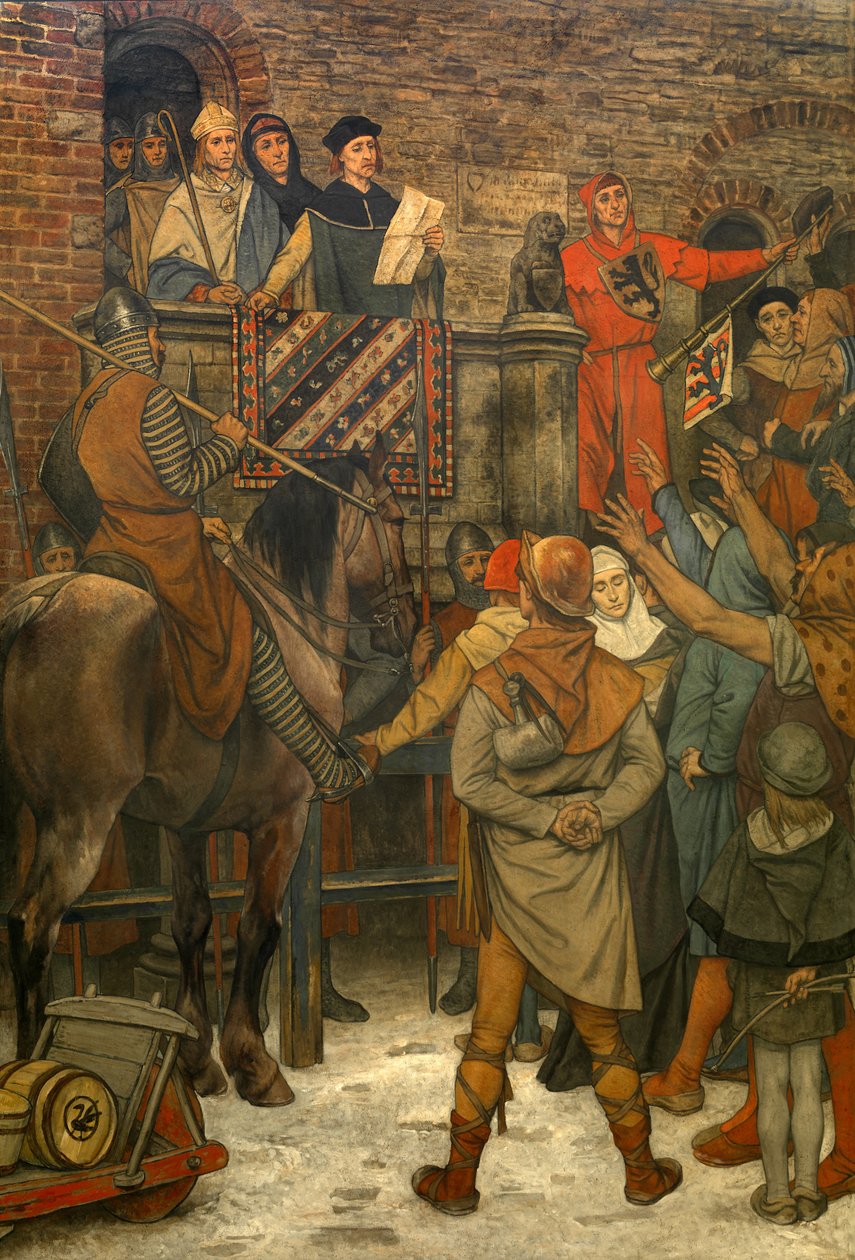 Decoration in Bruges Town Hall by Albrecht de Vriendt