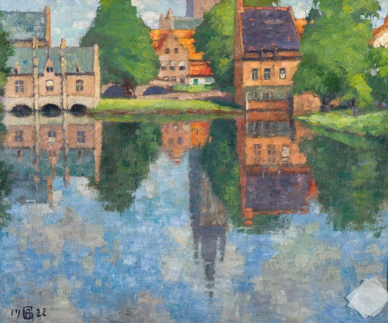 Lac D'Amour (or The Minnewater, Bruges) by Alec Grieve