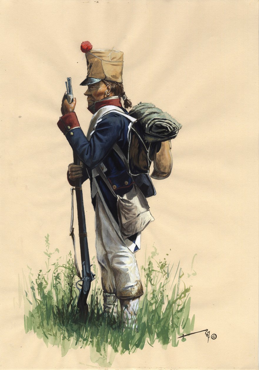 First Empire: French infantryman soldier of the great Napoleonic army ...