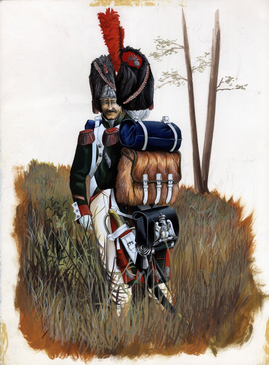 Grenadier Soldiers of the Royal Guard of the Great Napoleonic Army in Italy