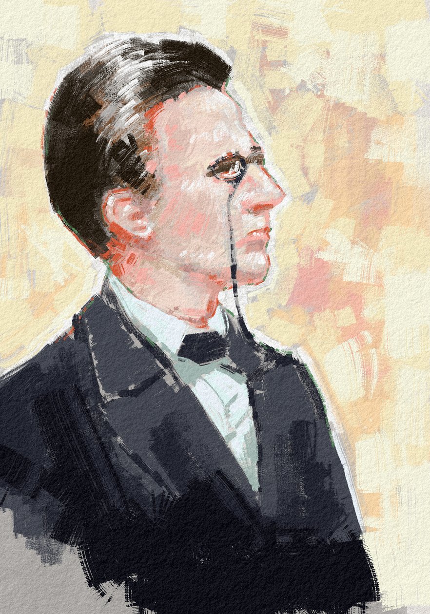 Portrait of young scientist Max Planck, 2023