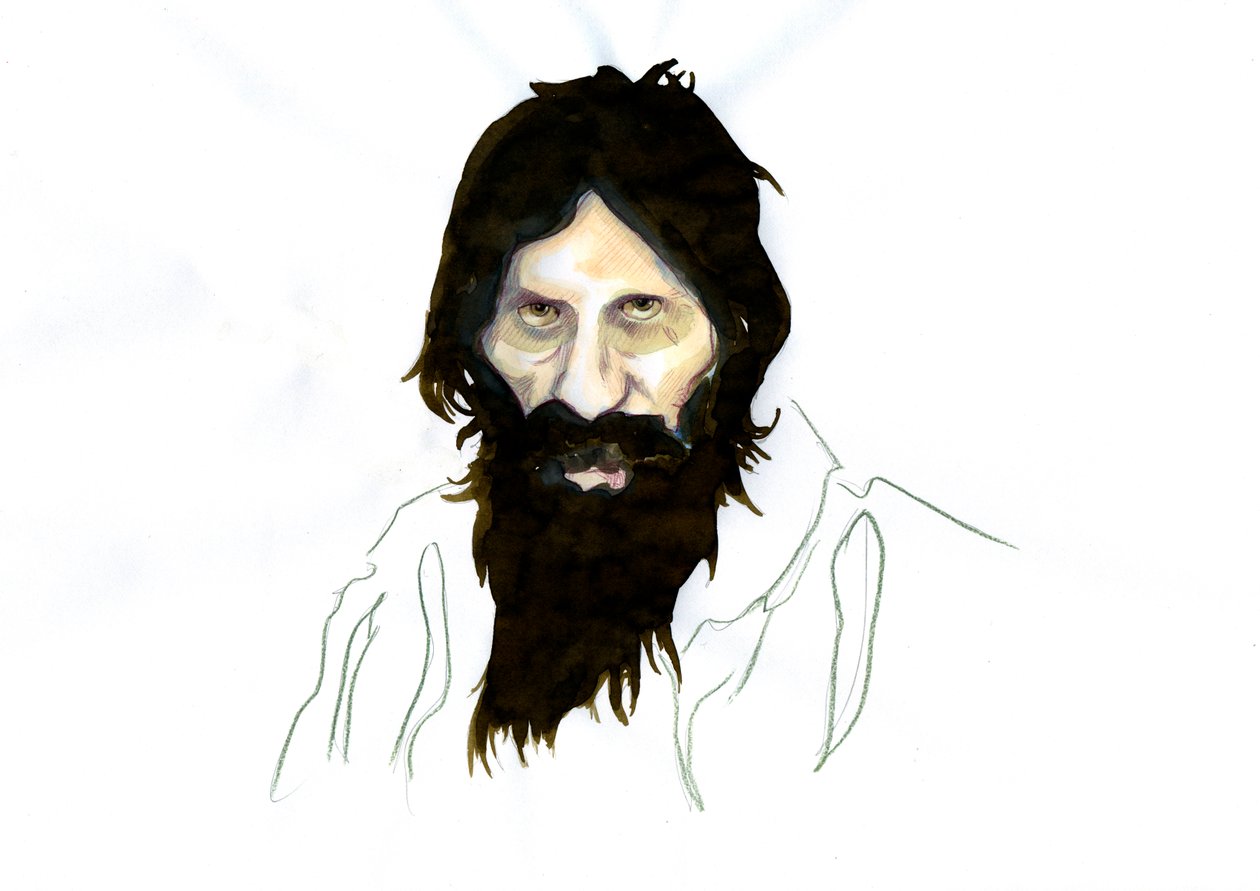 Portrait of Grigori Rasputin by Alessandro Lonati