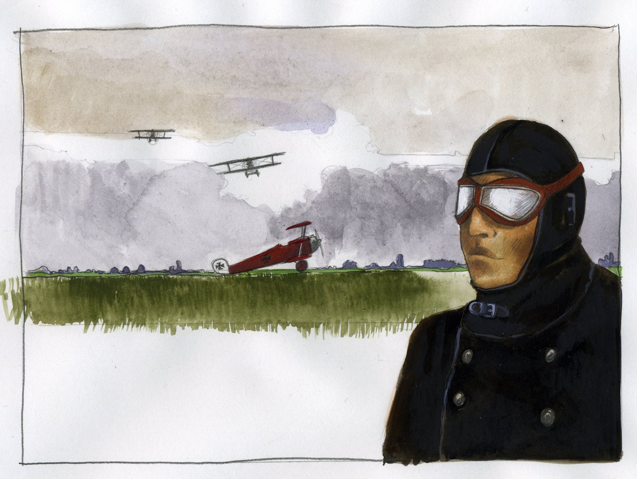 Portrait of Manfred von Richthofen, the Red Baron