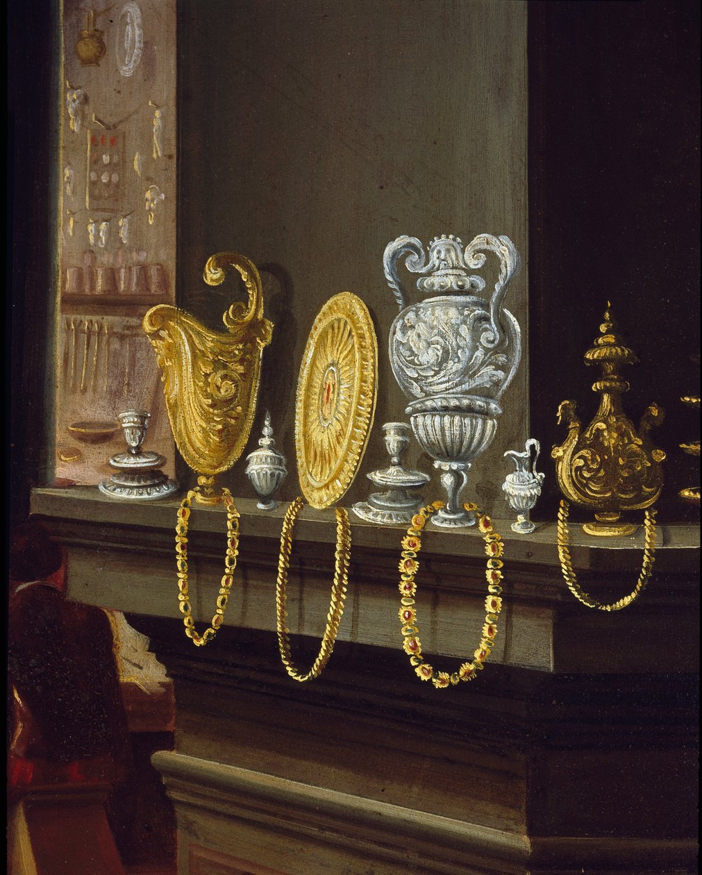The workshop of the goldsmith (detail)