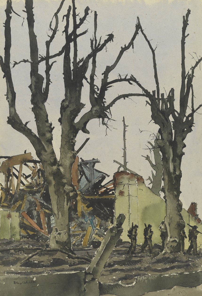 Shattered Landscape, Cleve by Alex Colville