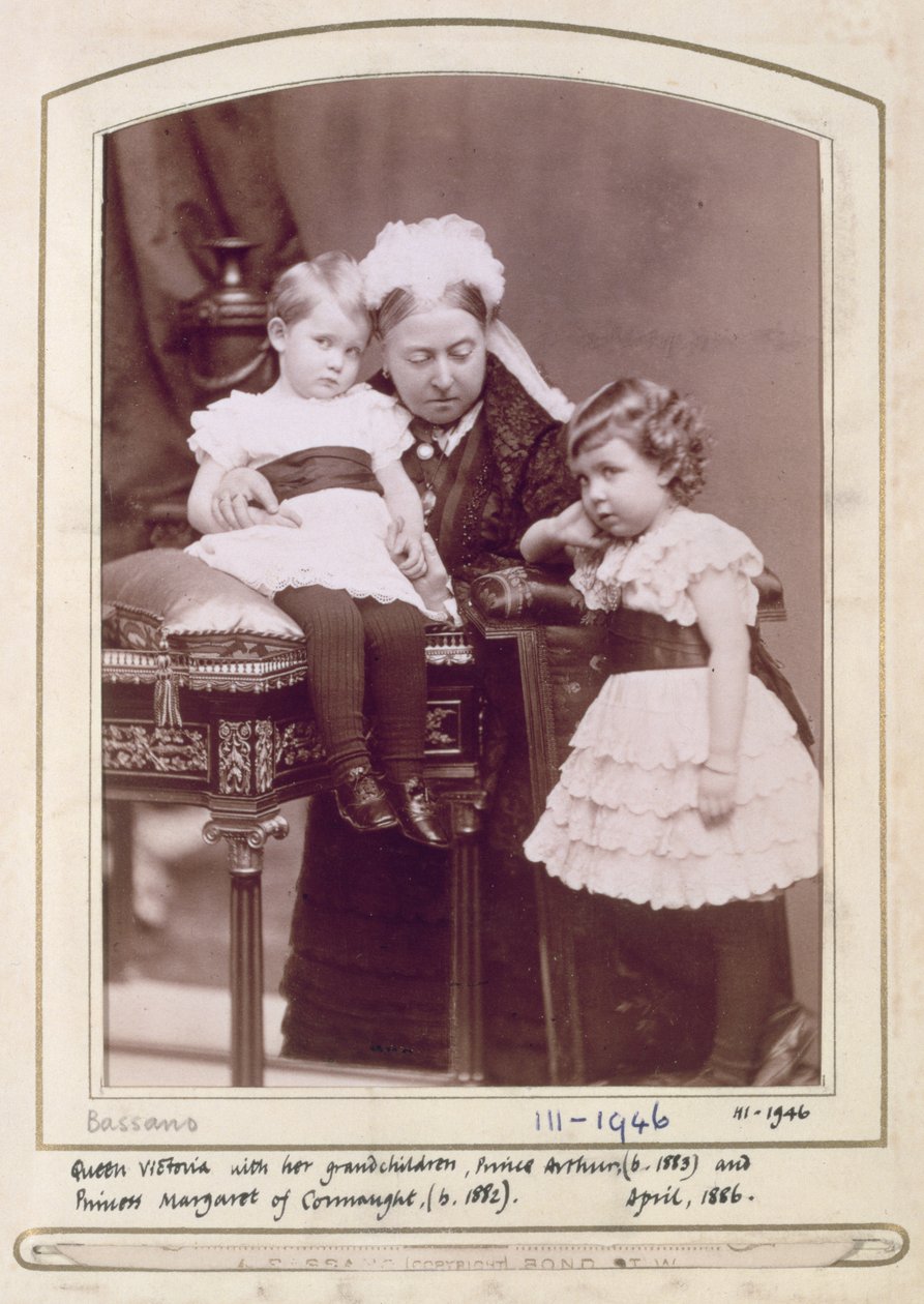 Queen Victoria with her Grandchildren, Prince Arthur and Princess ...