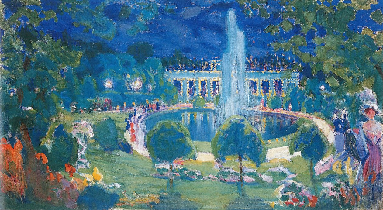 Fountains by Alexander Fyodorovich Gaush: Fine art print