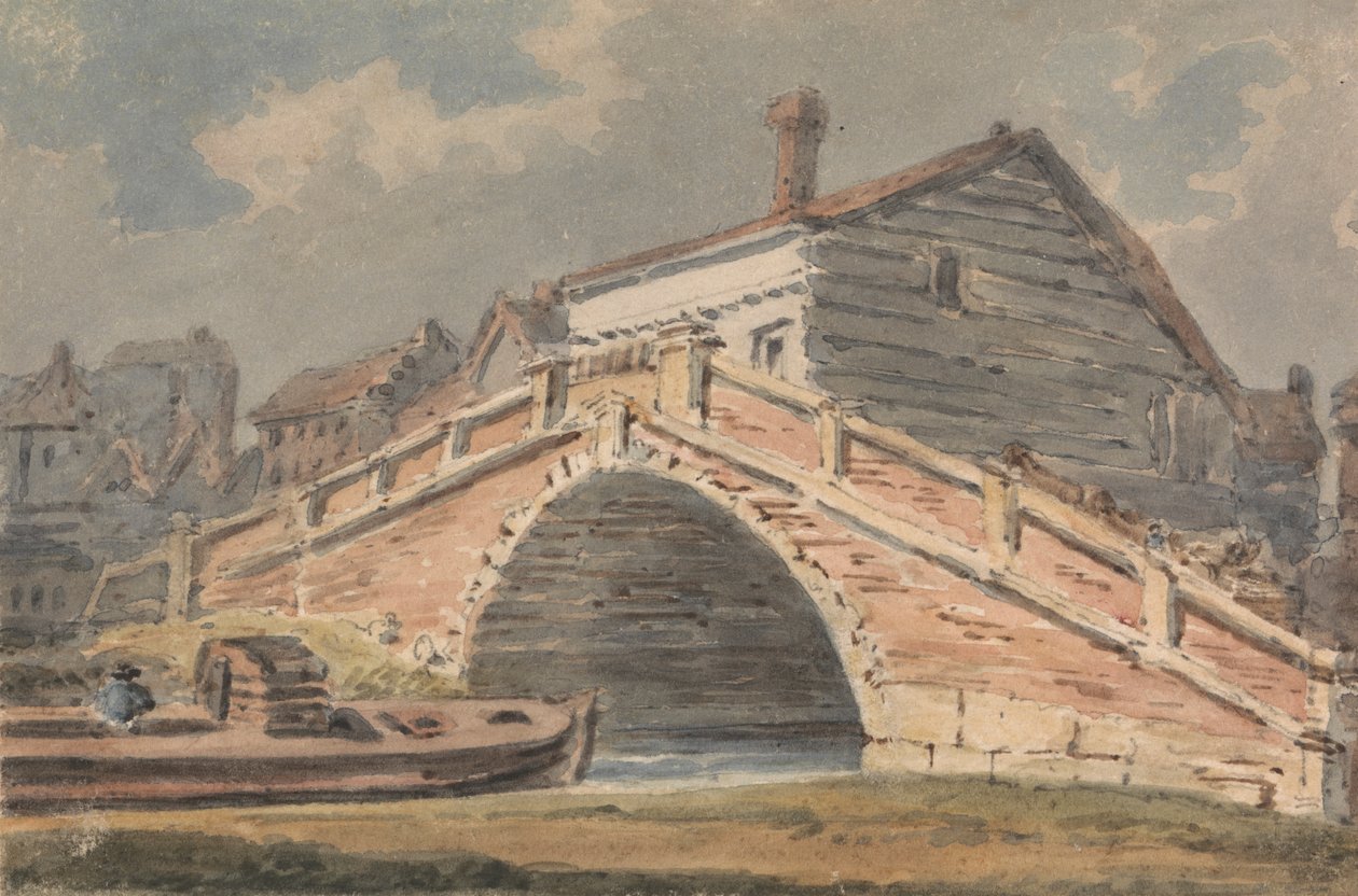 Lewes Bridge, Sussex by Alexander Monro: Fine art print