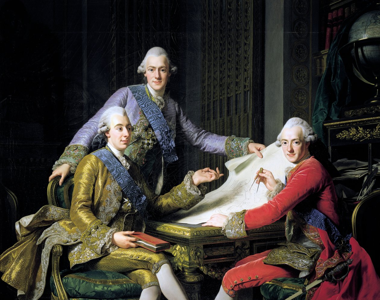 Gustav III of Sweden by Alexander Roslin: Fine art print