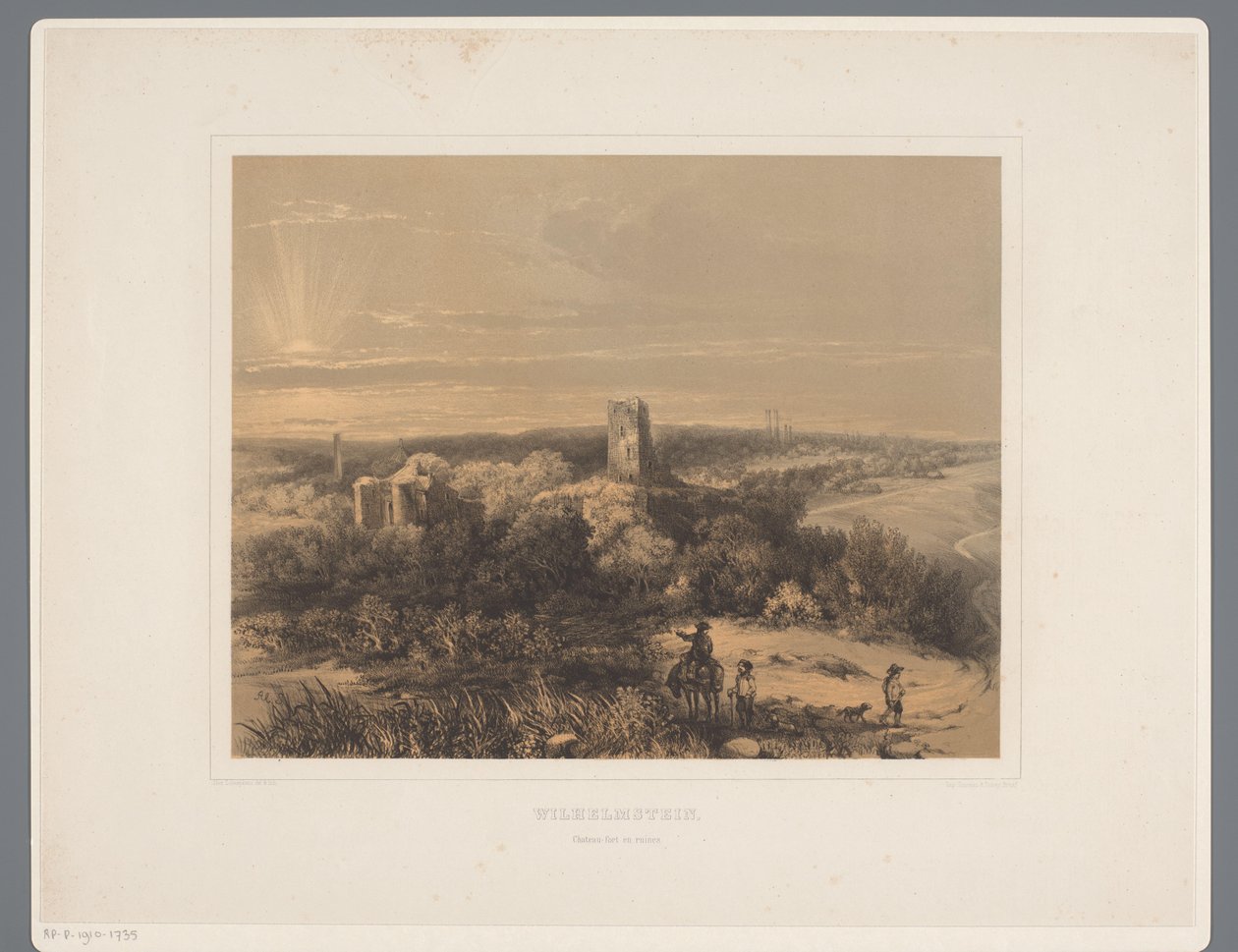 Ruins of Wilhelmstein Castle (series title: Rolduc and its surroundings)