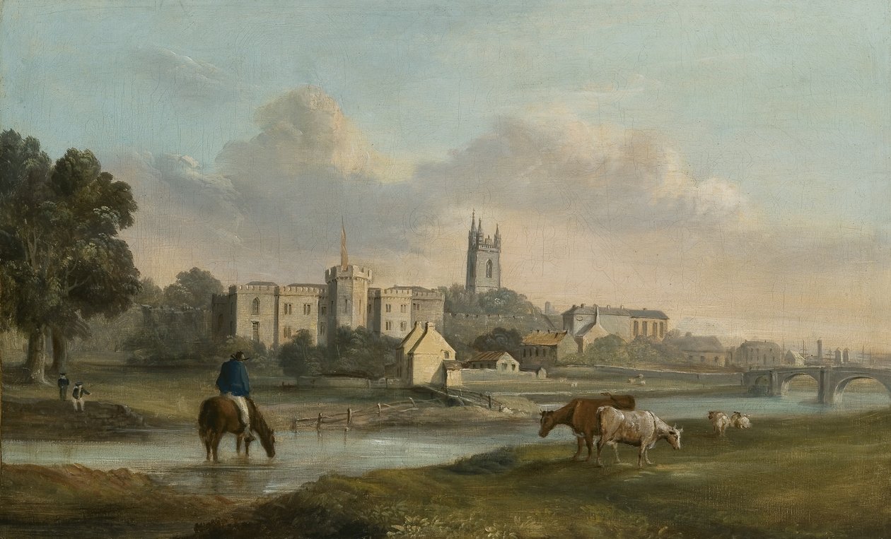 Cardiff from the West by Alexander Wilson: Fine art print