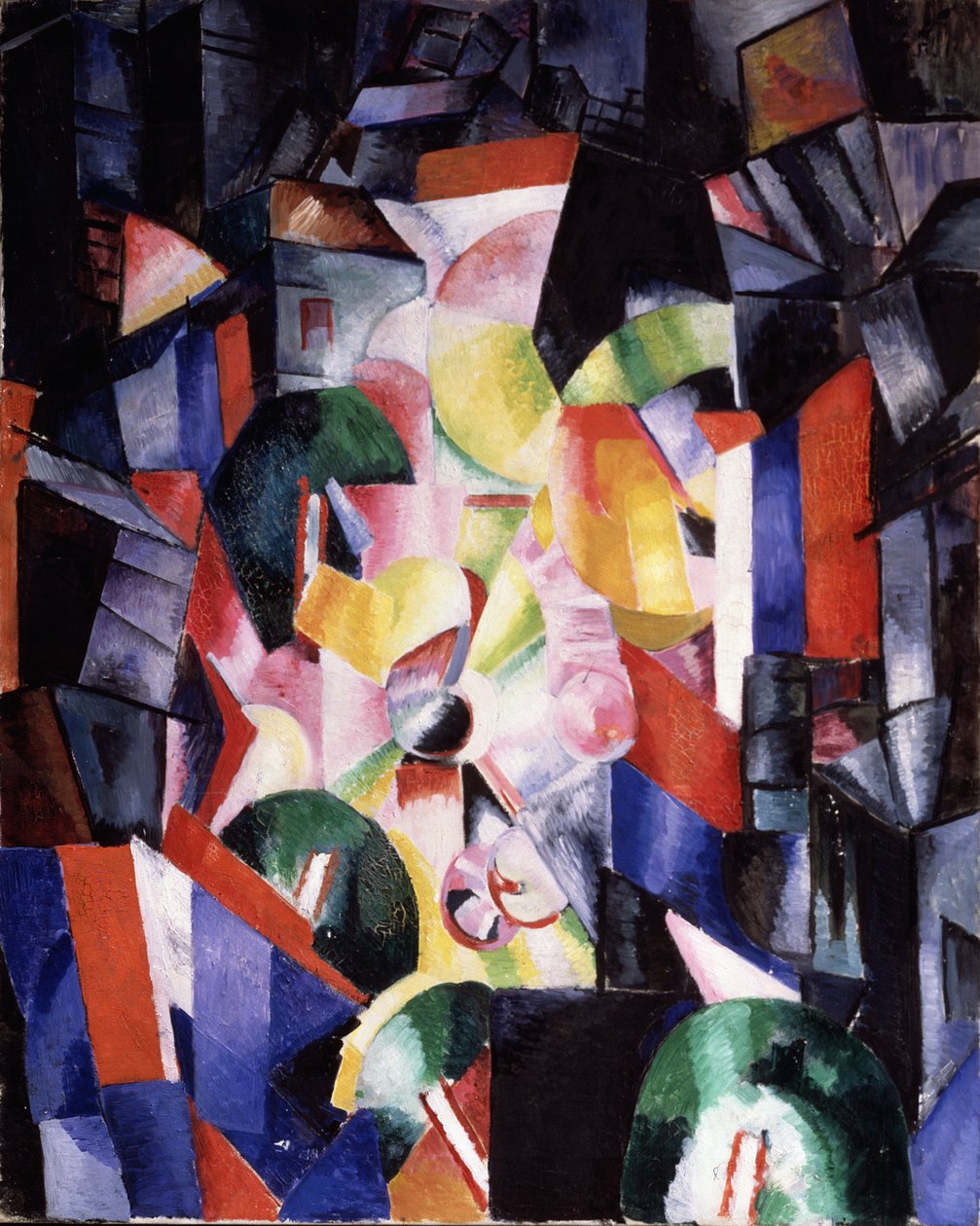 The City at Night by Alexandra Alexandrowna Exter