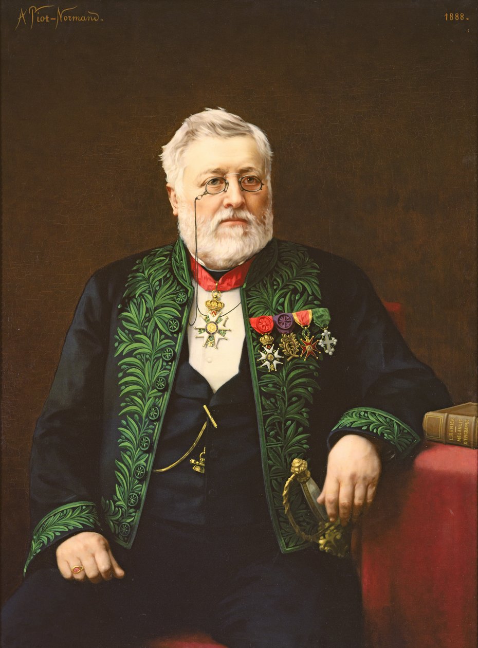 Portrait of Leon Renier by Alexandre Piot-Normand