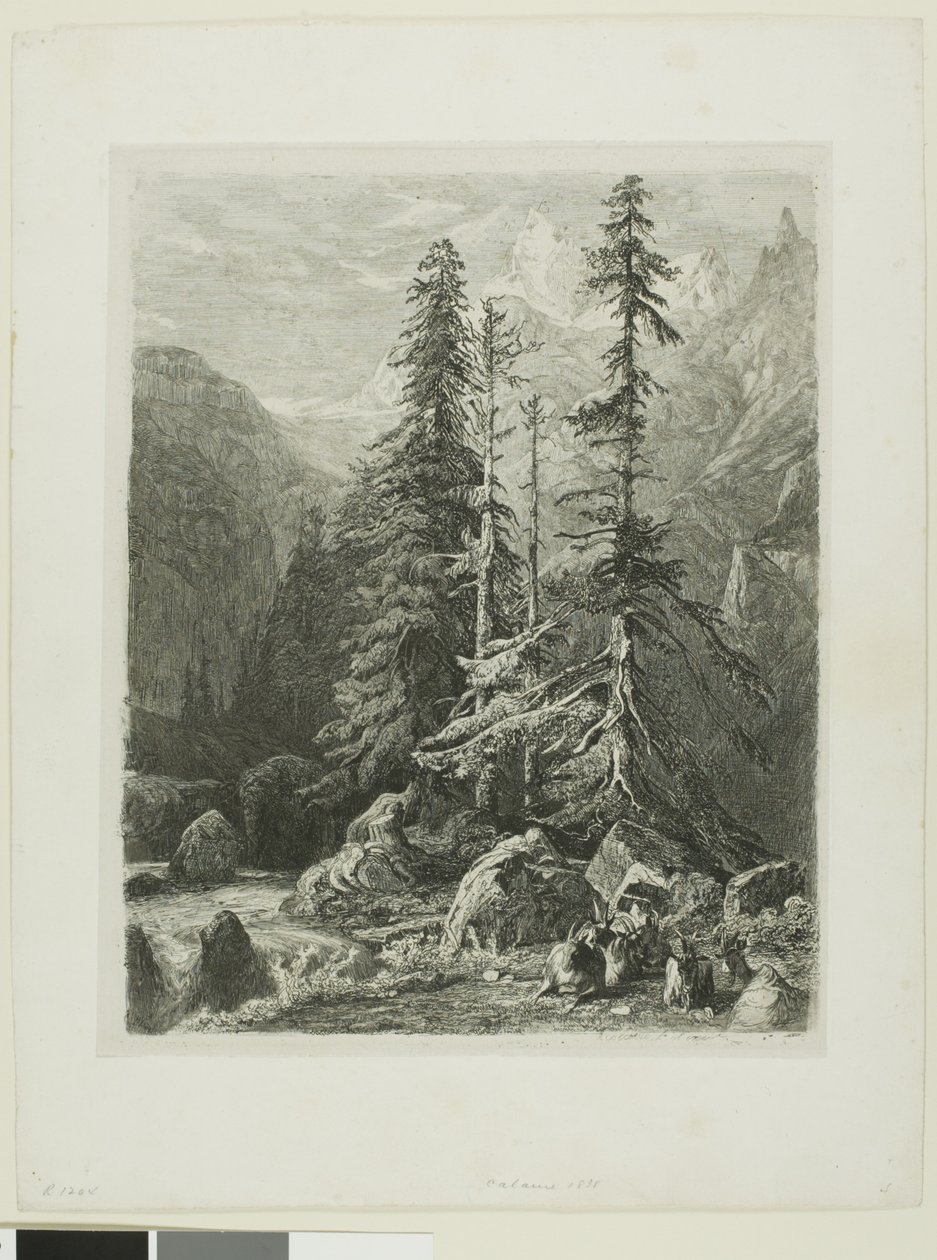 Alpine Landscape by Alexandre Calame: Buy fine art print