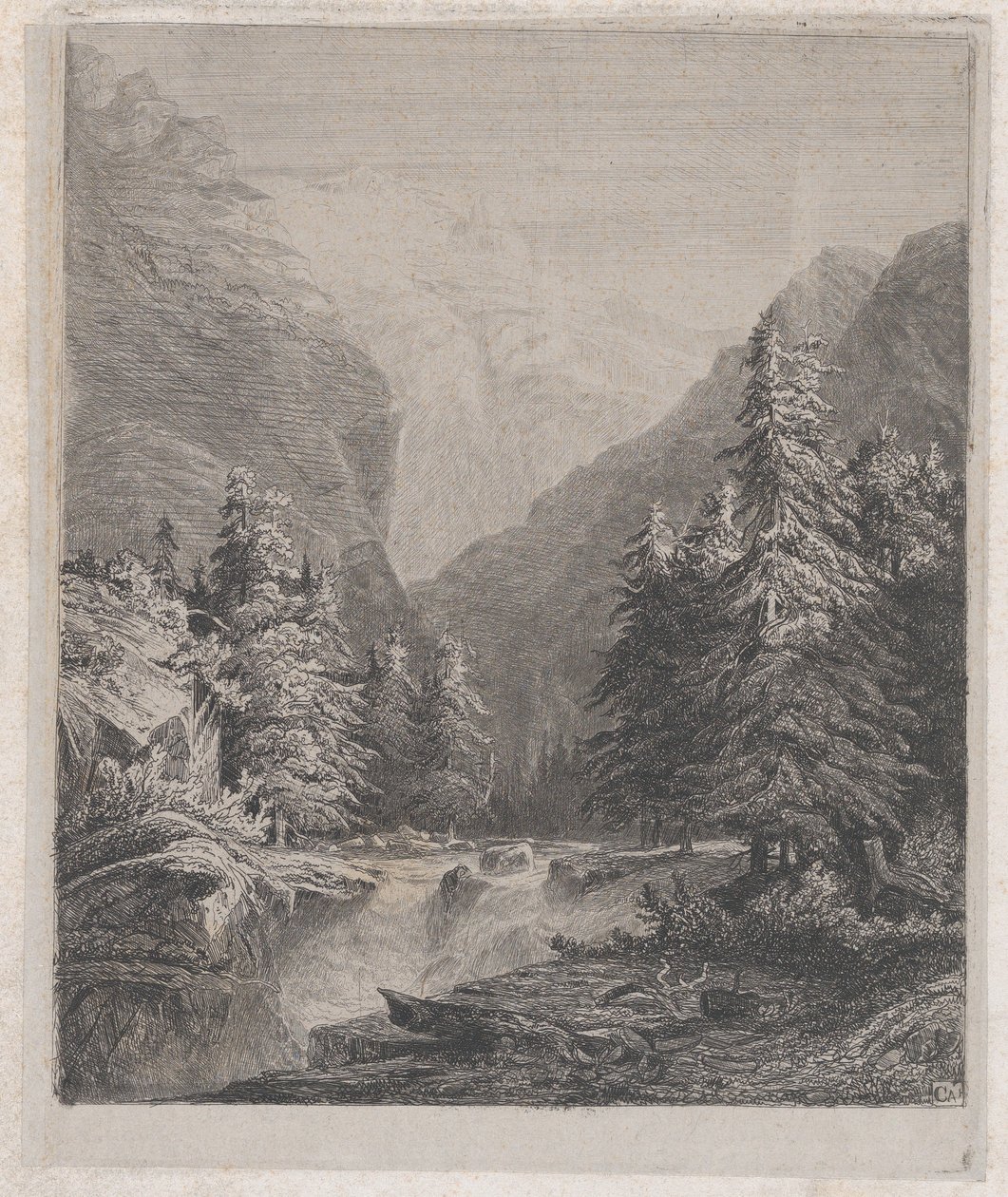 Landscape by Alexandre Calame: Buy fine art print