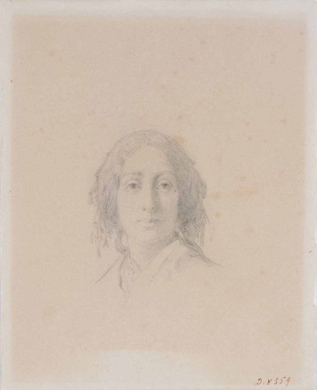 Portrait of George Sand by Alexandre Damien Manceau