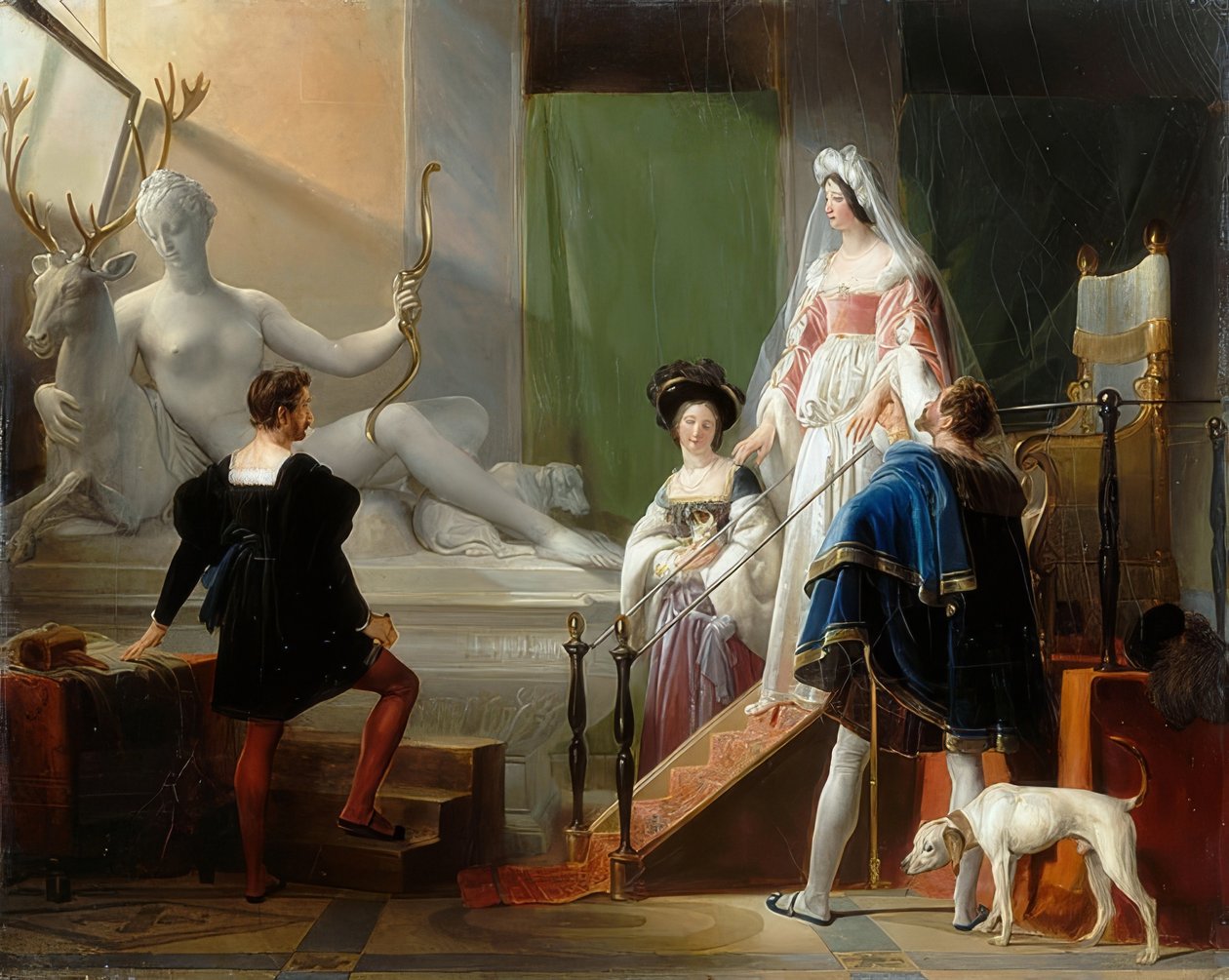Diane de Poitiers Visits the Studio of Jean Goujon