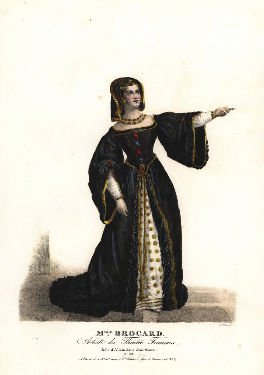 Miss Suzanne Brocard as Alicia in Jane Shore by Nepumucene Lemercier ...