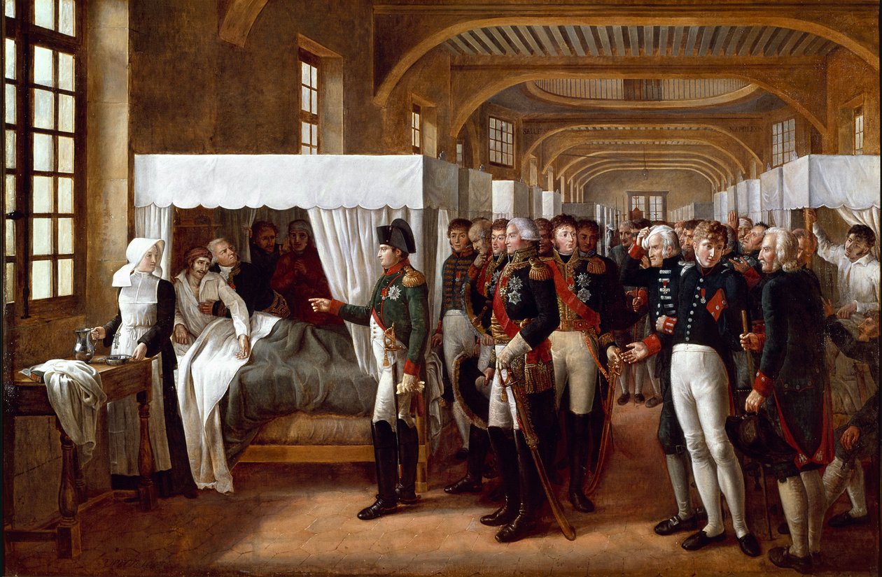 Emperor Napoleon I, Accompanied by Doctors and Generals