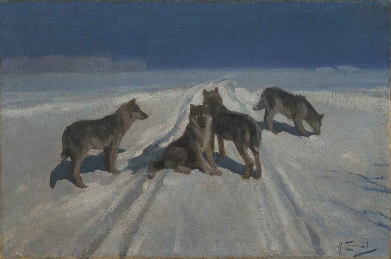 Wolves by Alexei Stepanovich Stepanov: Buy fine art print