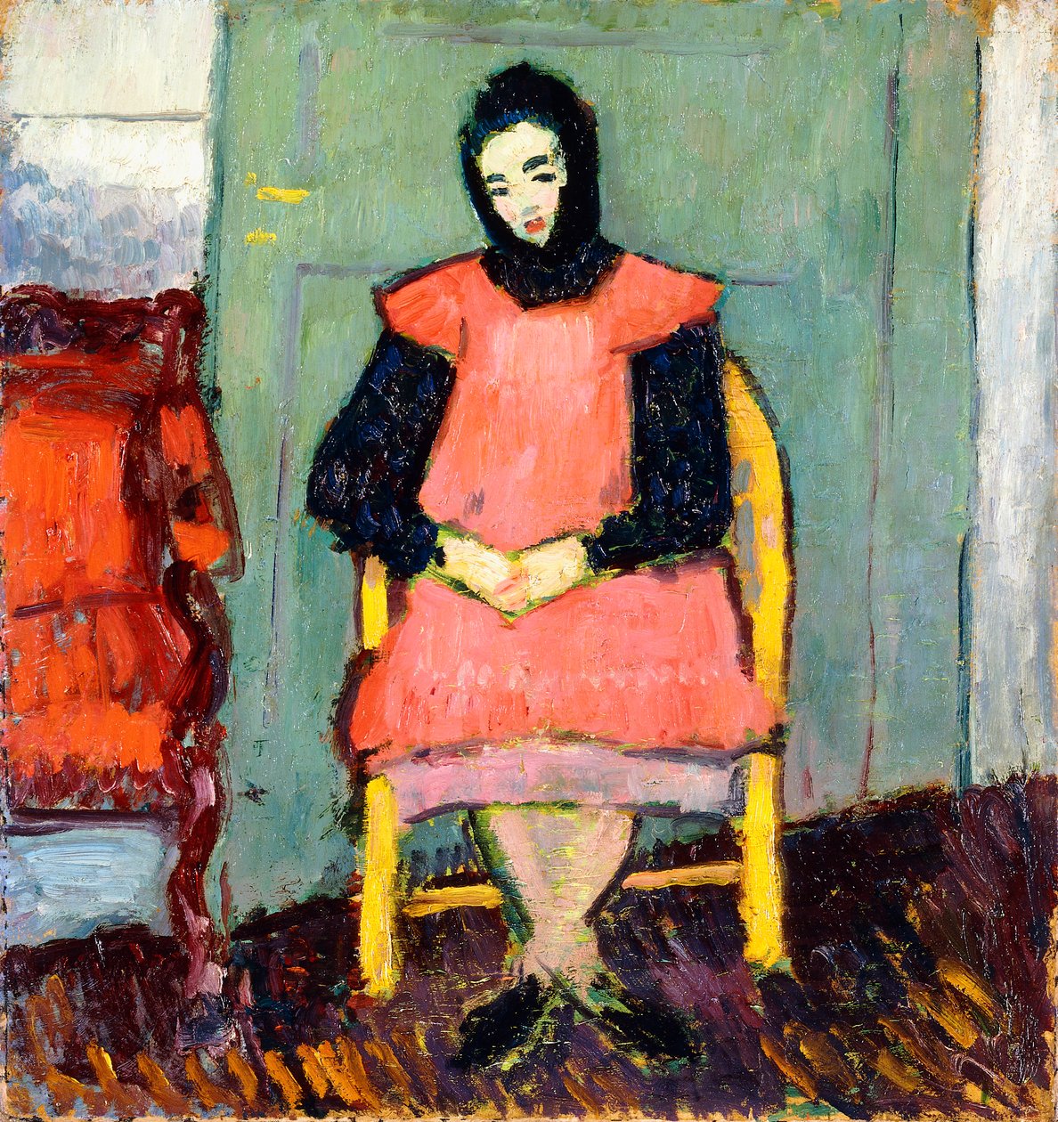 Girl in Yellow Chair by Alexej von Jawlensky