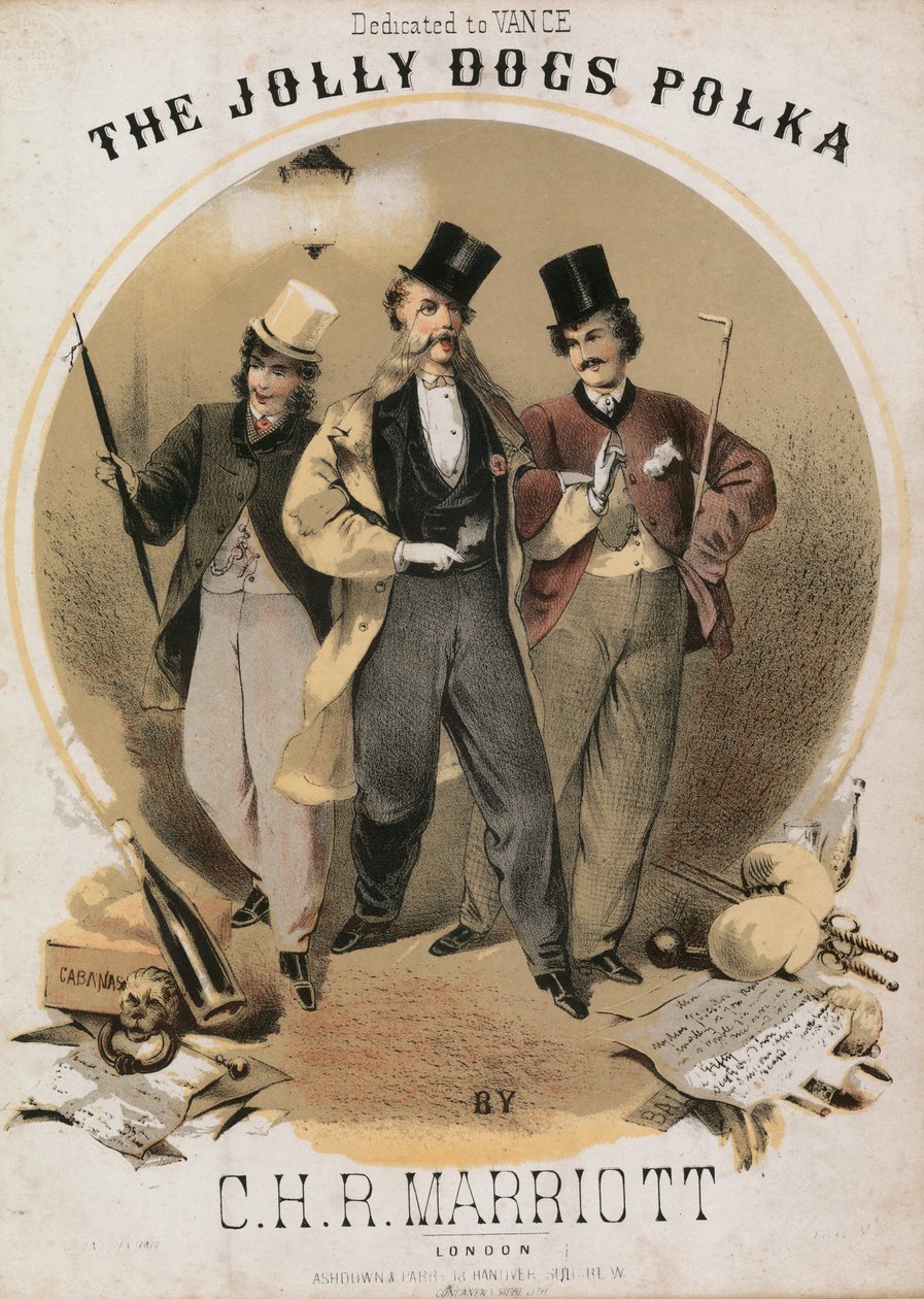 The Jolly Dogs Polka by Alfred Concanen: Fine art print
