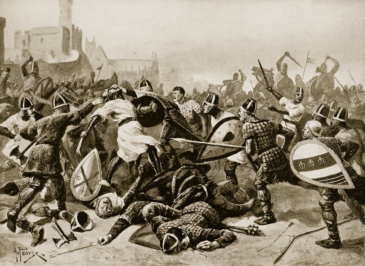 Stephen Taken Prisoner at the Battle of Lincoln, Illustration from ...
