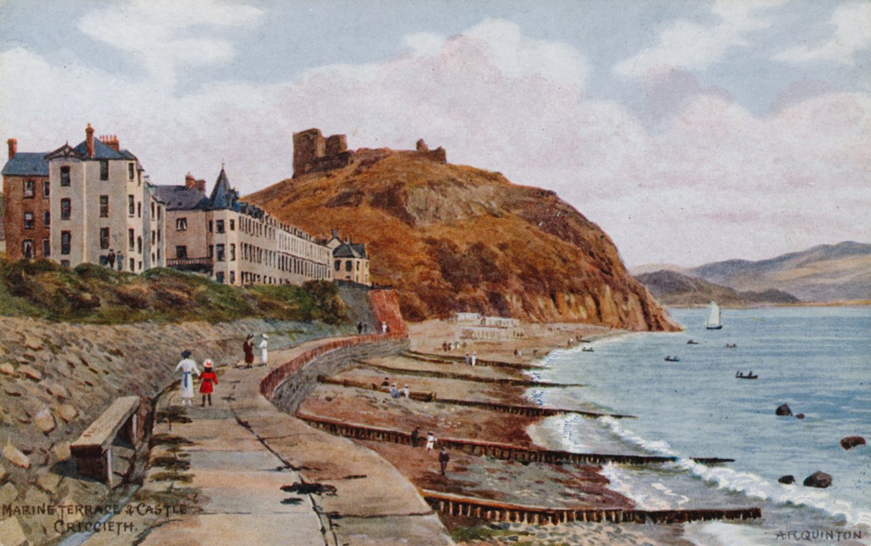Marine Terrace and Castle, Criccieth