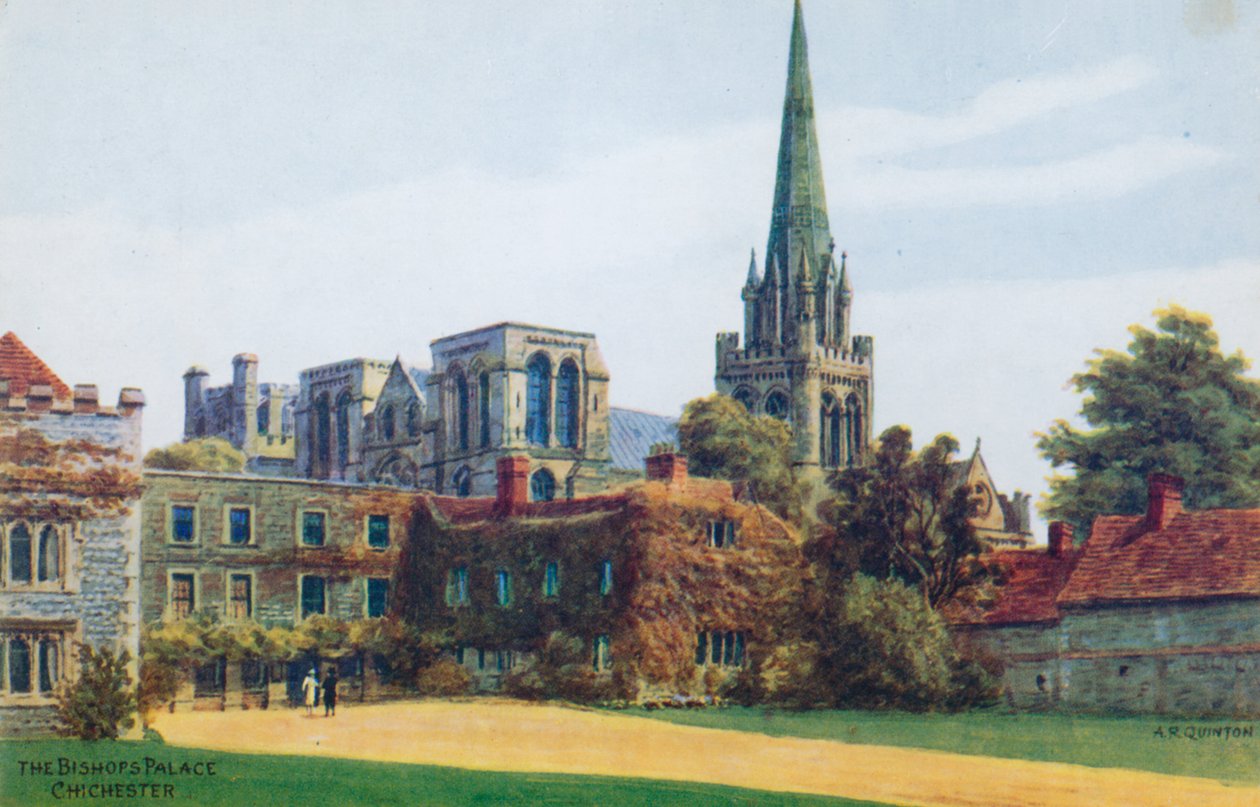 The Bishop's Palace, Chichester by Alfred Robert Quinton