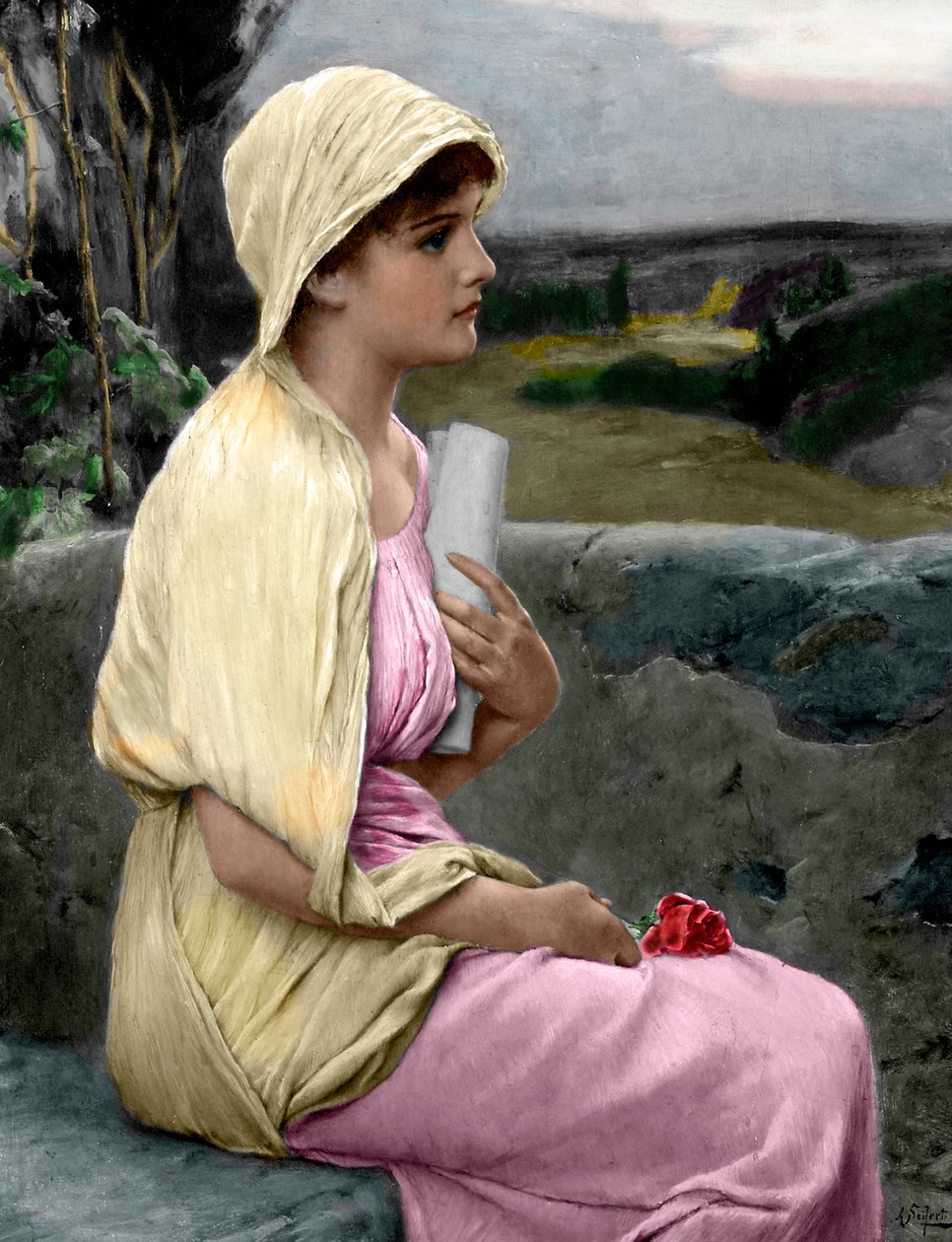 Portrait of Hypatia of Alexandria (370-415) mathematician and ...