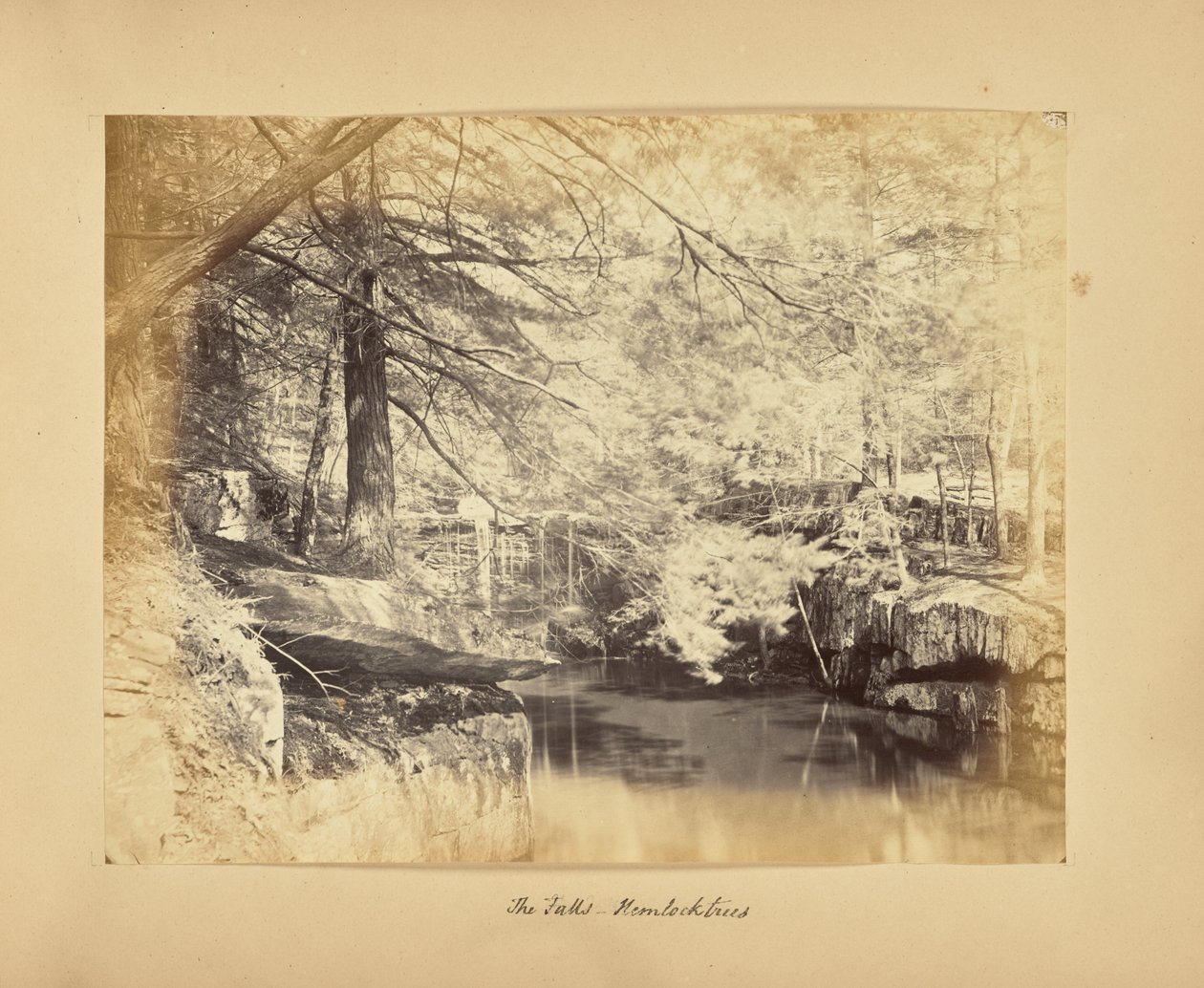 The Falls - Hemlock Trees by Alfred Booth: Fine art print