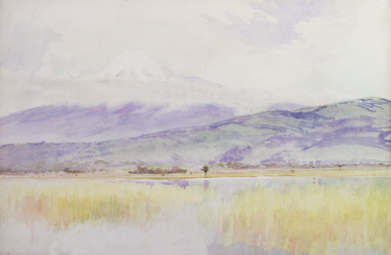 The Fuji-San, c.1889 by Alfred East: Buy fine art print