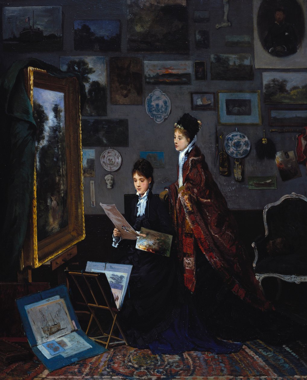 In the Studio by Alfred Emile Stevens: Buy fine art print