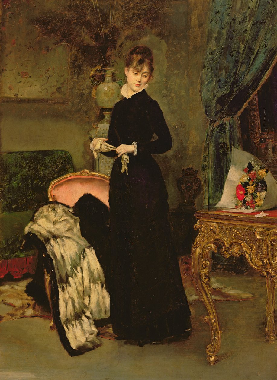 Portrait of Mlle. de Rohan by Alfred Emile Stevens