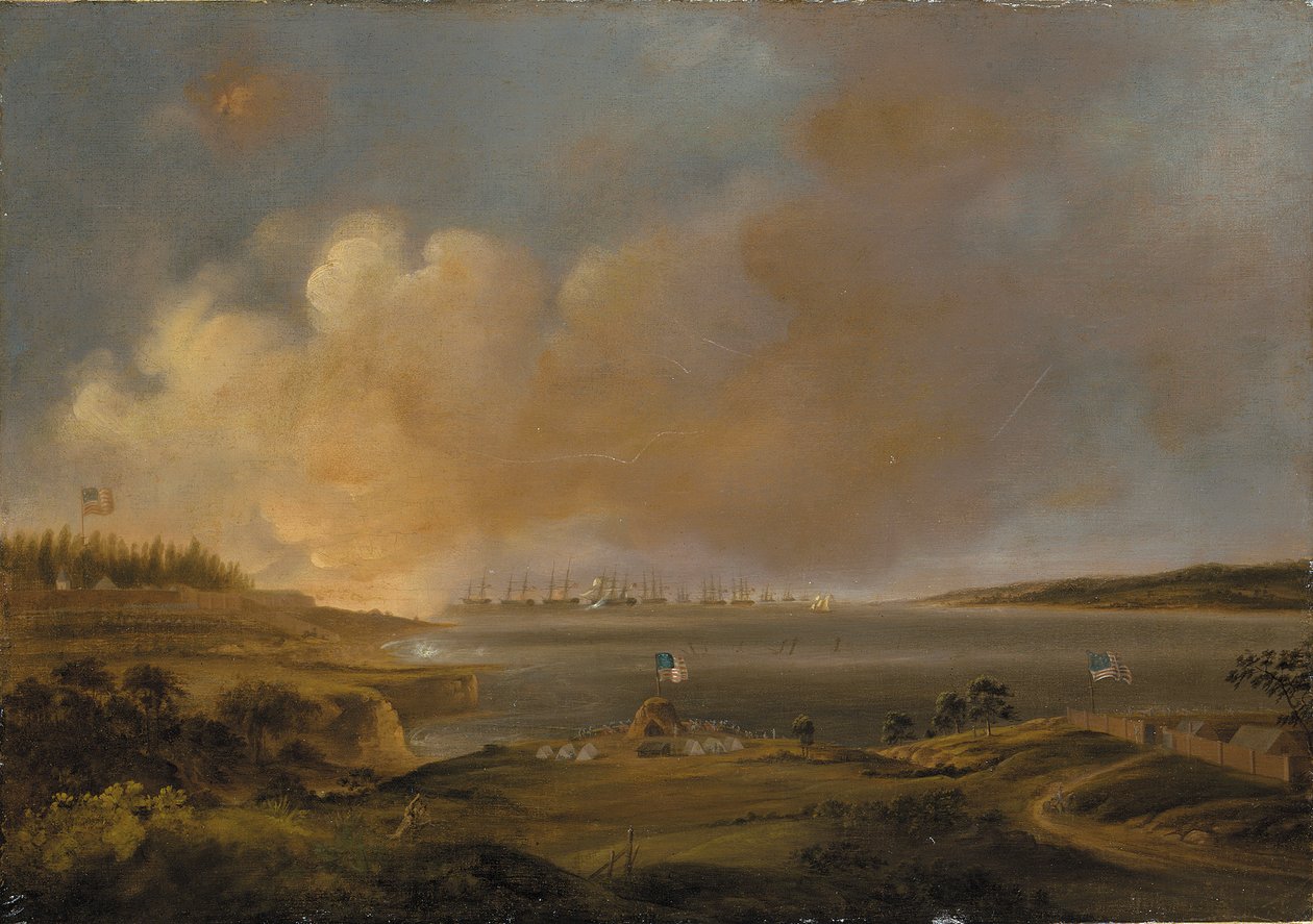 The Battle of Fort McHenry by Alfred Jacob Miller