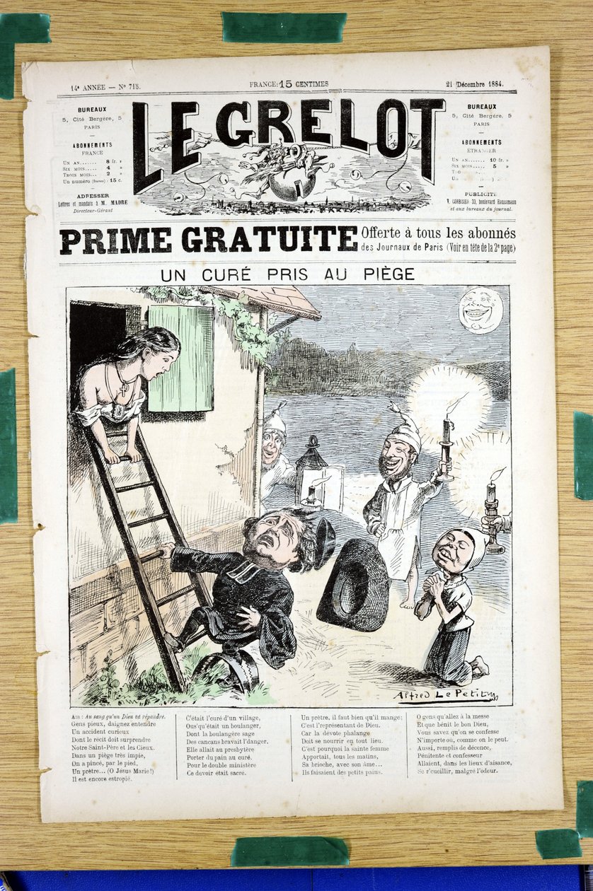 Cover of Le Grelot, number 718, Satirical in Colors