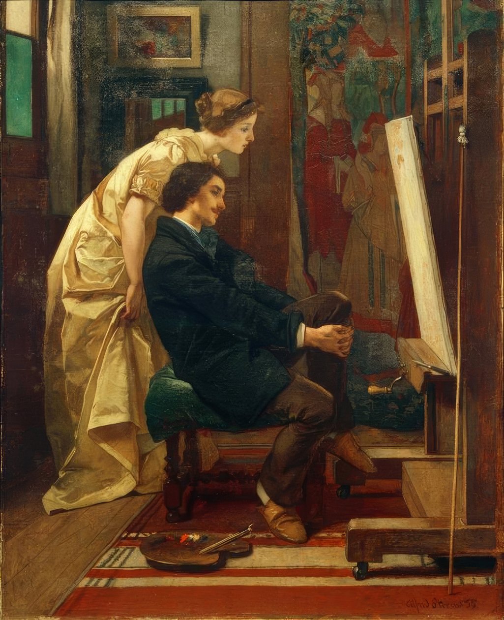 A. Stevens, The Painter and His Model