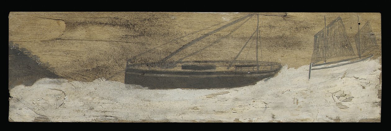 Boats on choppy water by Alfred Wallis: Buy fine art print