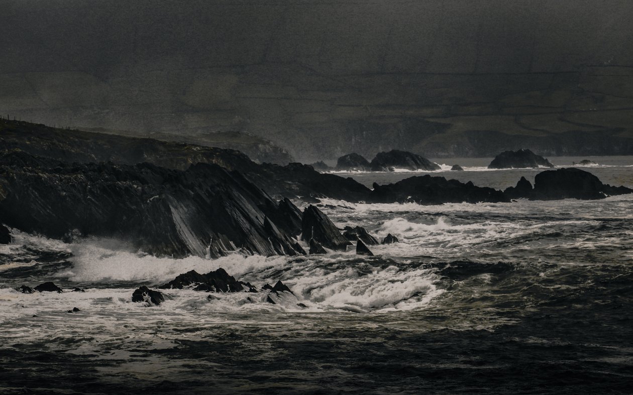 Cliffs Near Inch, 2018 by Alice Gur Arie: Fine art print