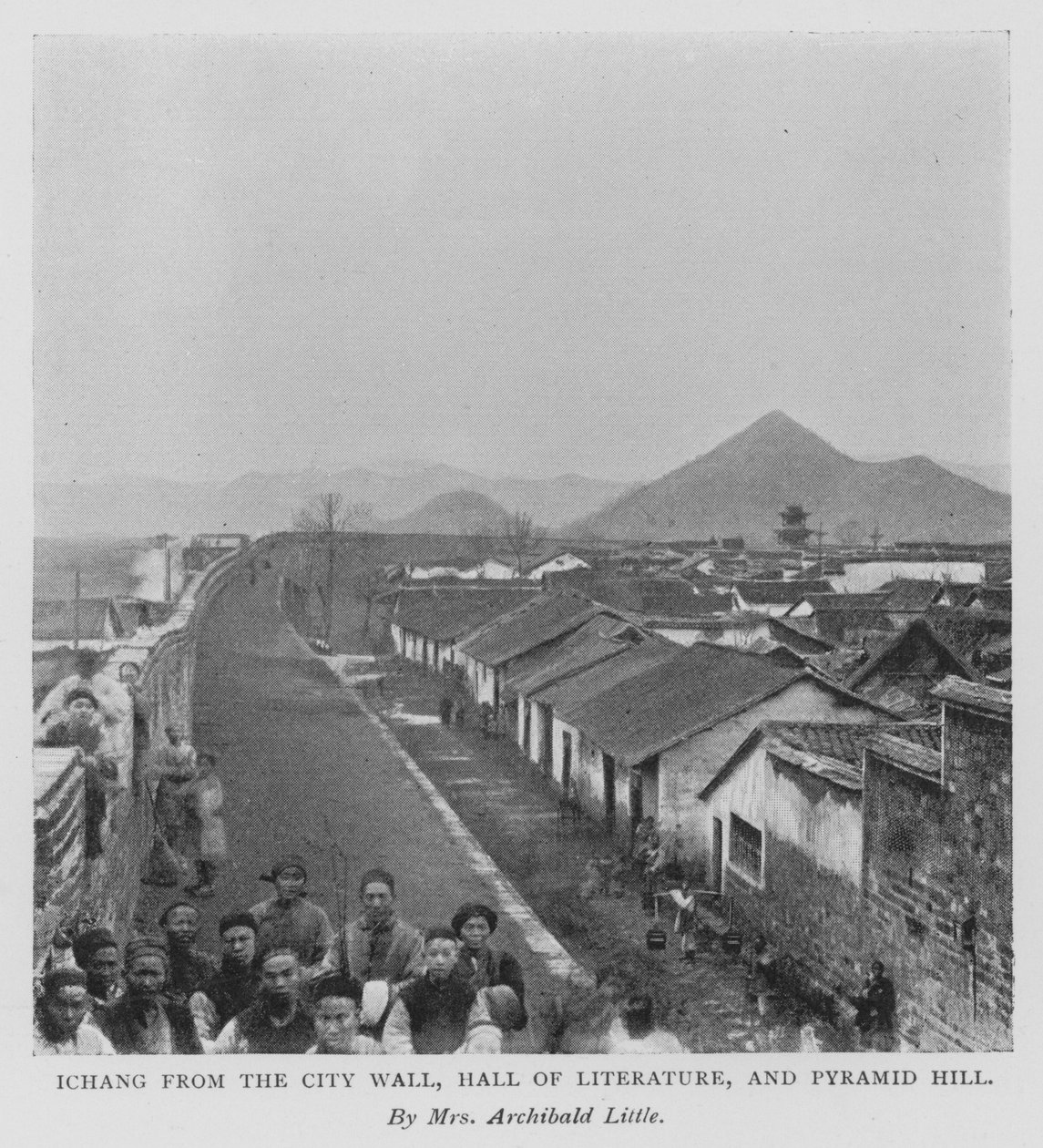 Ichang from the City Wall, Hall of Literature, and Pyramid Hill