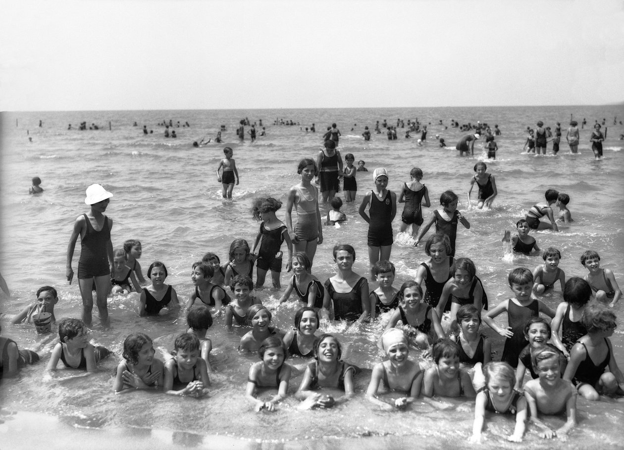 Villa Rosa Maltoni Mussolini: Summer Camp Students, Posing During a Swim