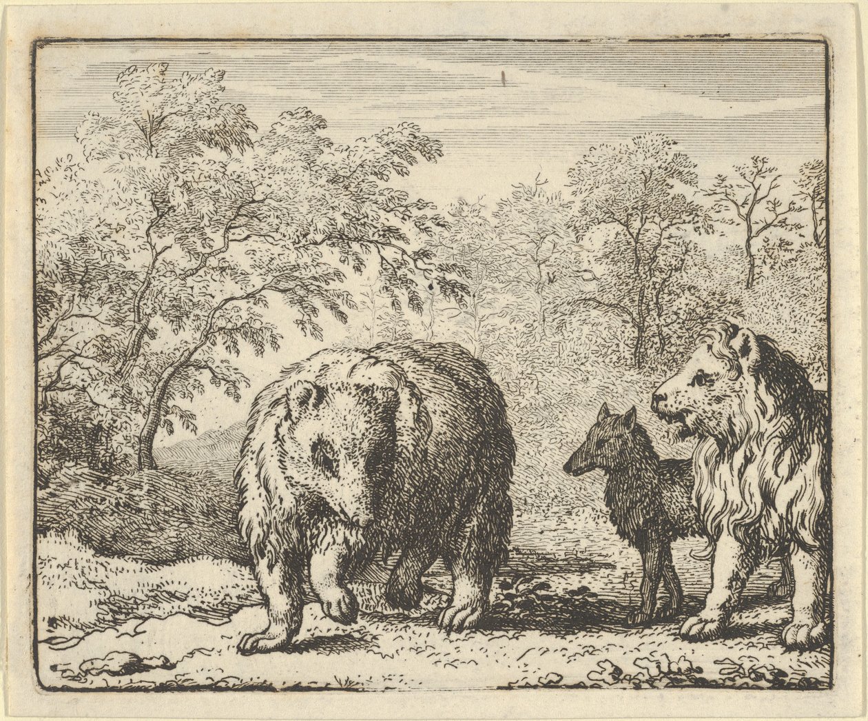 The Lion Frees the Bear and the Wolf, 1650-75