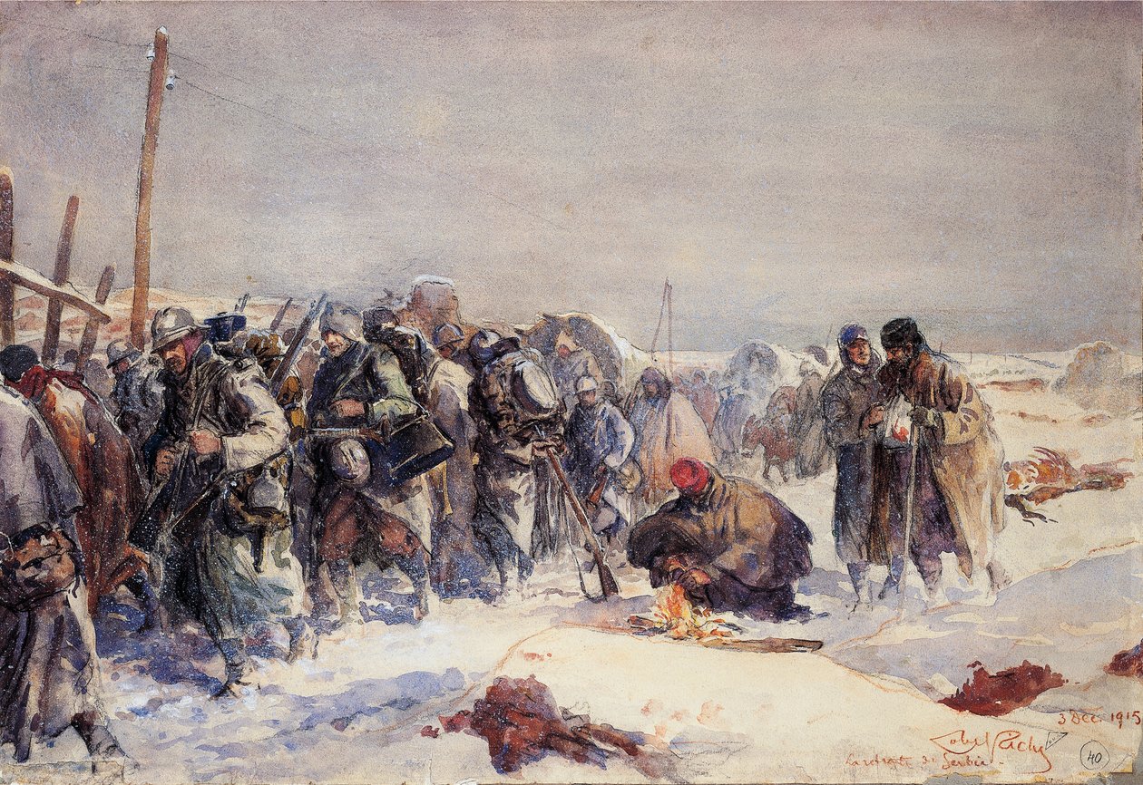 The Austro-Hungarian Army Withdrawing from Serbian Front, December 3